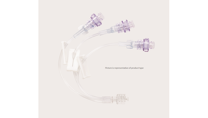 BD Q-Syte™ needle-free connector with 15cm (6 in.) macro bore tri ...