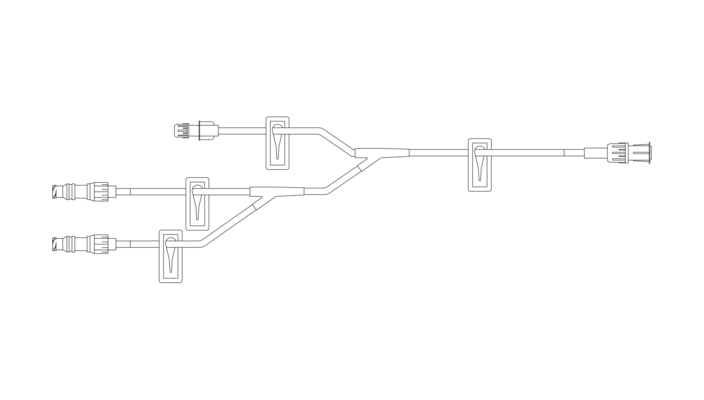 SmartSite™ Extension Set, Trifuse, 2 SmartSite™ Needle-Free Connectors ...