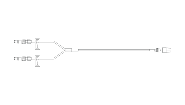 SmartSite™ extension set smallbore bifuse, 2 removable SmartSite ...