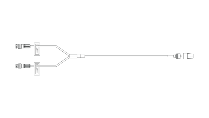 SmartSite™ extension set pressure rated smallbore bifuse, 2 SmartSite ...