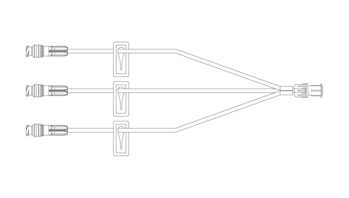 SmartSite™ extension set, smallbore trifuse 3 SmartSite™ needle-free ...