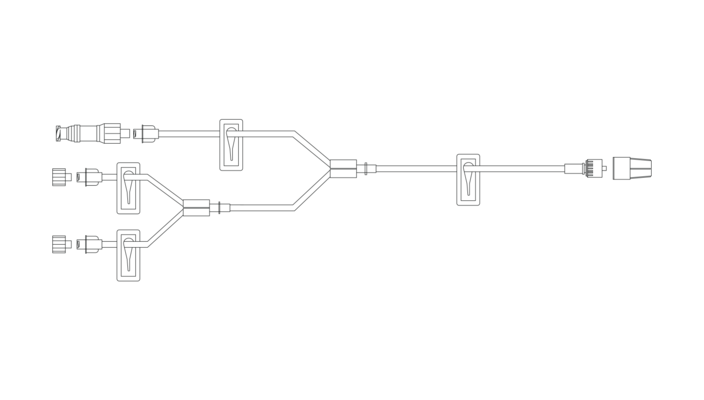 SmartSite™ extension set, smallbore trifuse 1 removable SmartSite ...