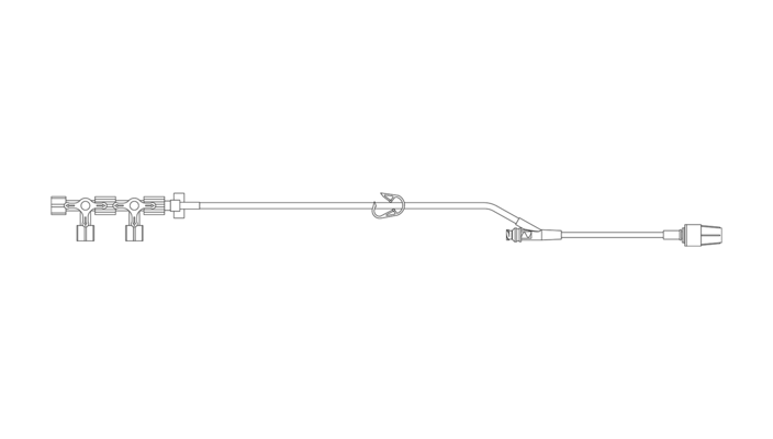 SmartSite™ extension set, pinch clamp(s), 2 ganged 4-way stopcocks, 1 ...