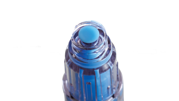 MaxPlus™ clear needle-free connector. Not made with DEHP. PV: 0.28 mL ...