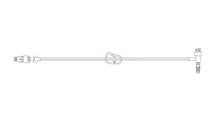 MaxPlus™ extension set, pressure rated, 1 removable MaxPlus™ clear ...