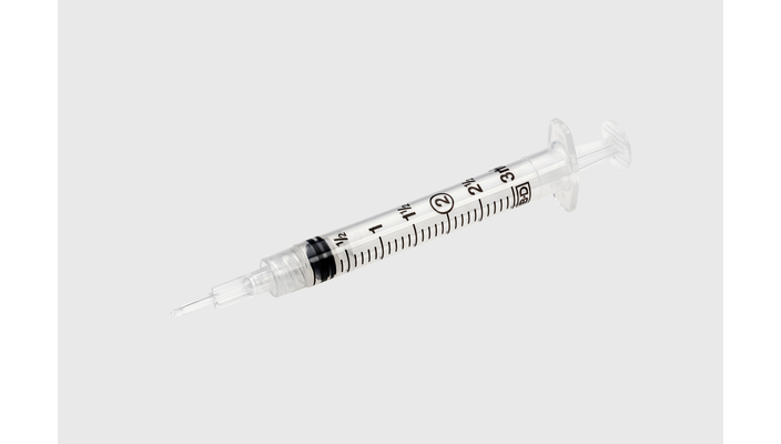 3 mL syringe with BD Interlink™ blunt plastic cannula (syringe cannula ...
