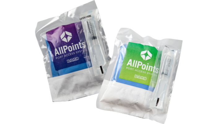 AllPoints Port Access System - SafeStep Huber Needle Set with Y-Site ...
