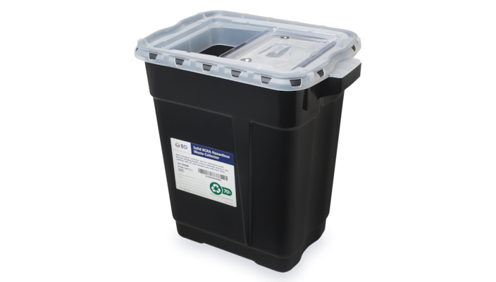 BD Recykleen™ RCRA hazardous waste collector with slide top with gasket ...