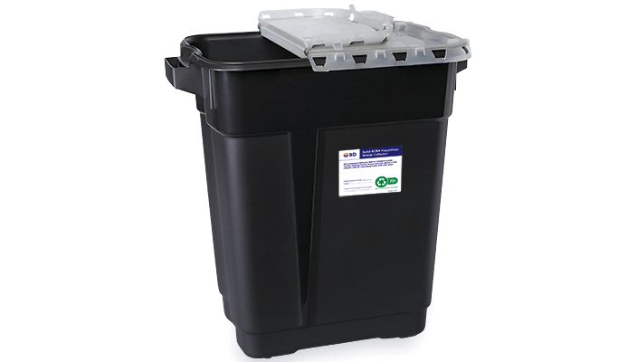 BD Recykleen™ RCRA Hazardous Waste Collector with Large Funnel Hinge ...