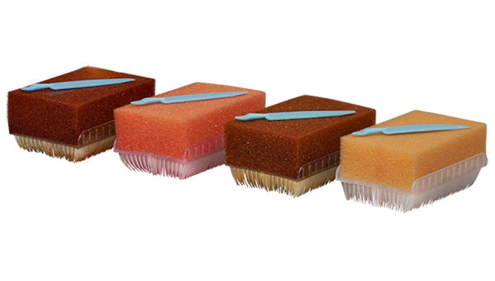 BD E-Z Scrub™ 107 Surgical Scrub Brush/Sponge, 4% CHG, Red - 371073 | BD