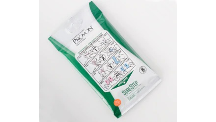 Surestep™ Post Insertion Foley Care Wipes, Wipe 7.9" x 7.9" - DFC100 | BD